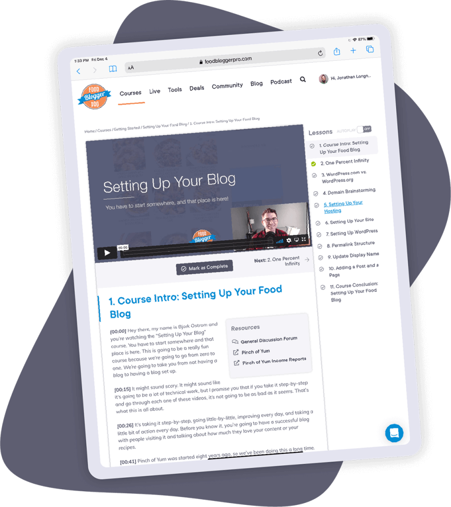 Food Blogger Pro - Start and Grow Your Food Blog