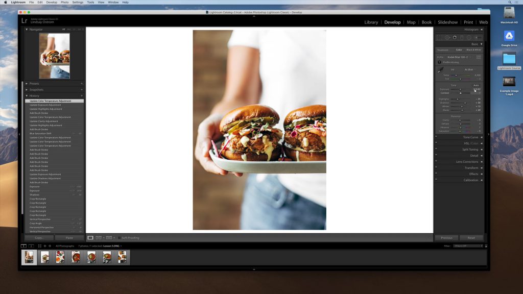 Editing in Lightroom - Food Blogger Pro