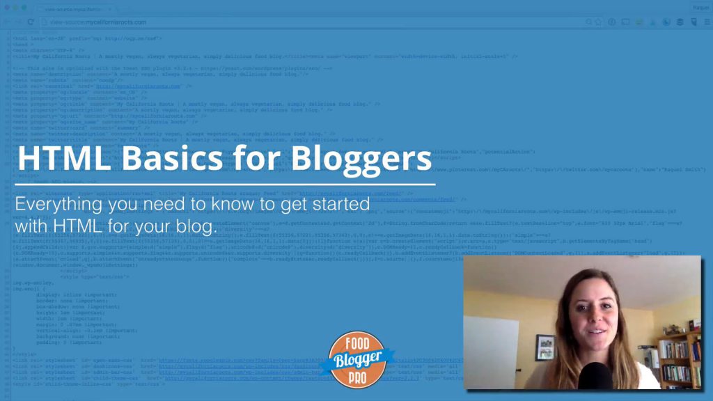 New Course: HTML Basics for Bloggers - Food Blogger Pro