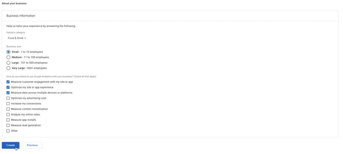 How to Set Up Google Analytics 4: Creating a GA4 Property - Food ...