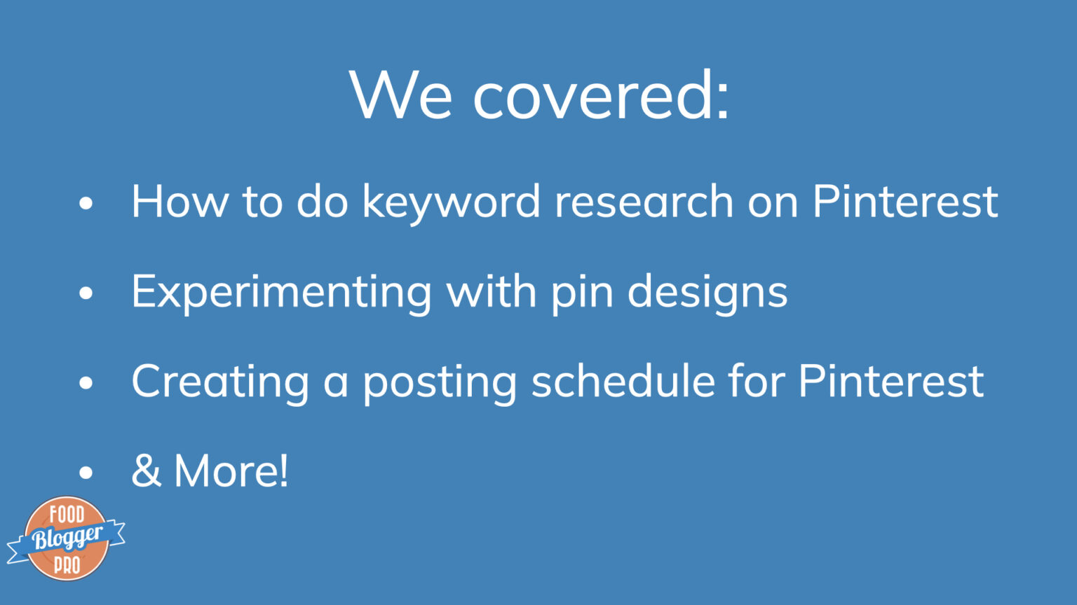 Pinterest Strategy for Advanced Users - Food Blogger Pro